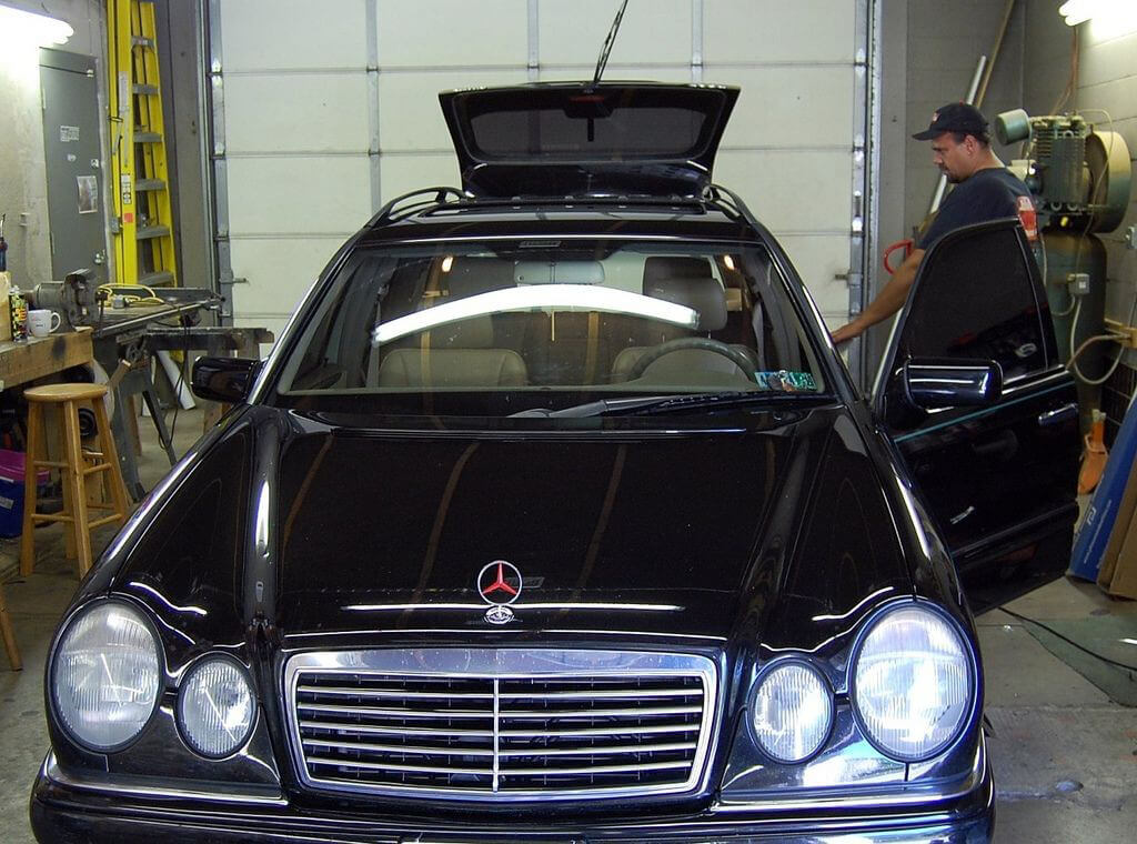 Window Tint on a Mercedes E320 Wagon
