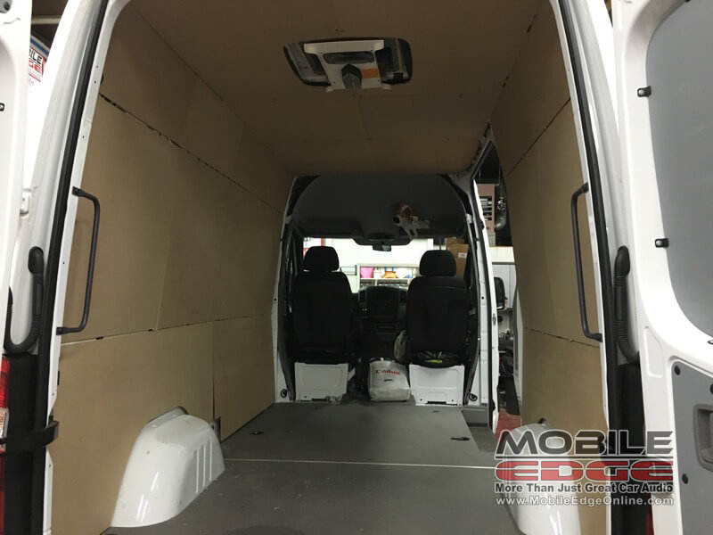 Northampton Client Gets Sprinter Van Interior Panels and Tint
