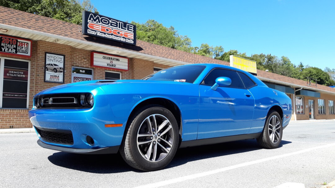 Blue Pearlcoat 2019 Dodge Challenger Gets 3M Color Stable Window Film